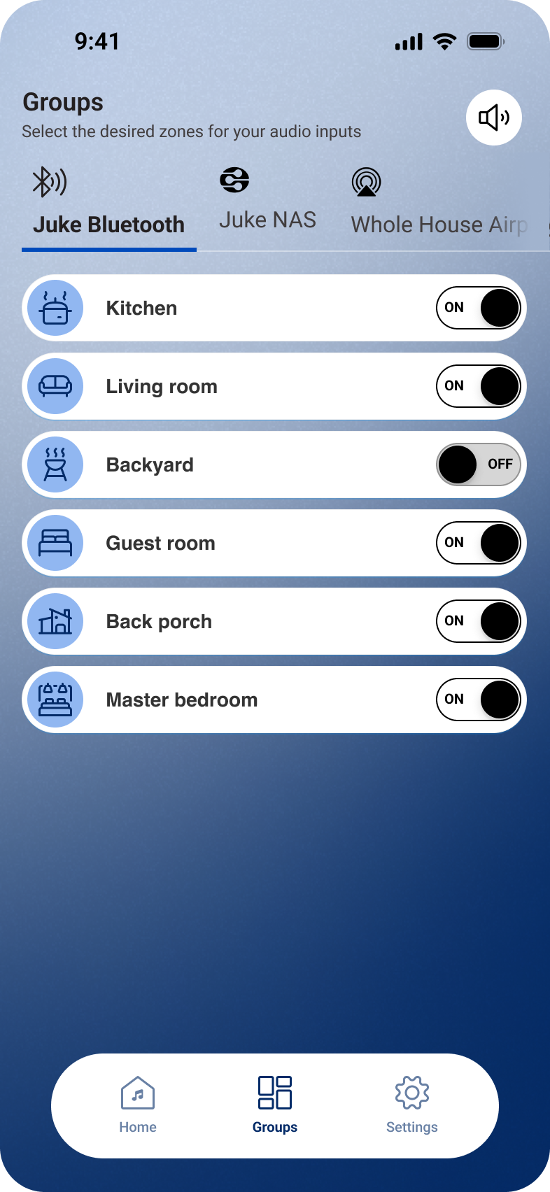 Juke Audio App Ready - Stream audio throughout your home under full control with Juke Audio.